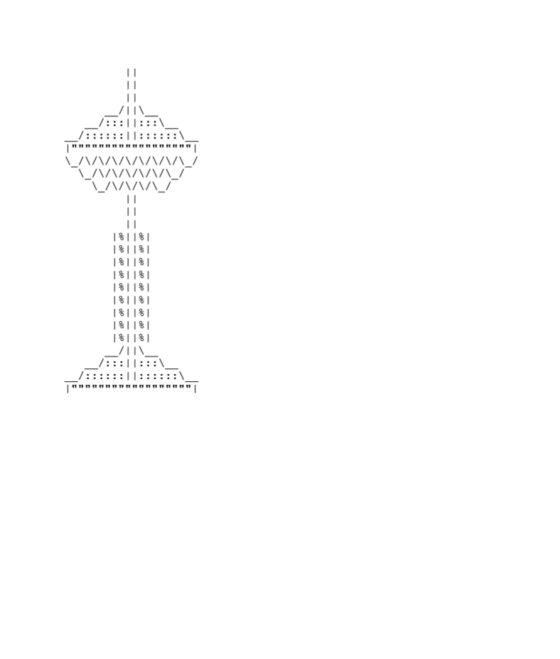 Solved Part B: Assigned Ascii Art (14 points): The second | Chegg.com