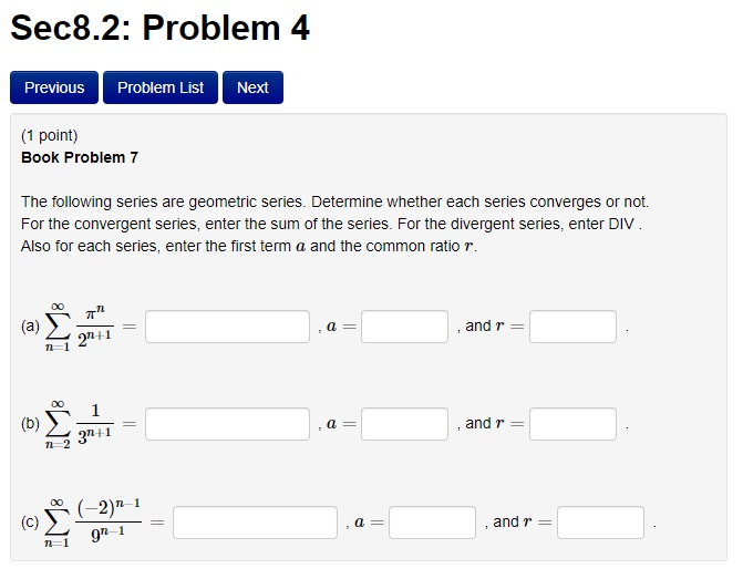 Solved Sec8.2: Problem 4 Previous Problem List Next (1 | Chegg.com