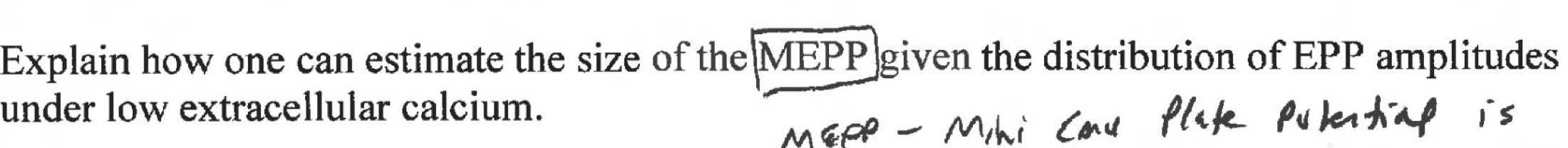 Explain how one can estimate the size of the MEPP | Chegg.com