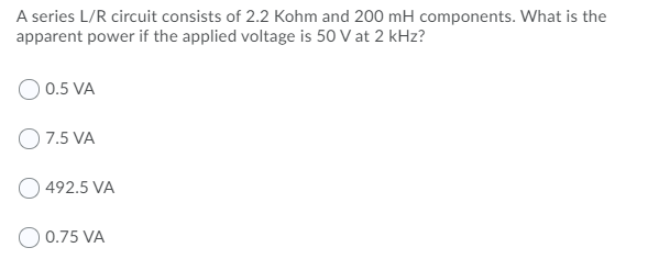 Solved R 1 M 470 22 V1 4Vpk 10KHZ 0° R2 16.12 L1 10mH For | Chegg.com