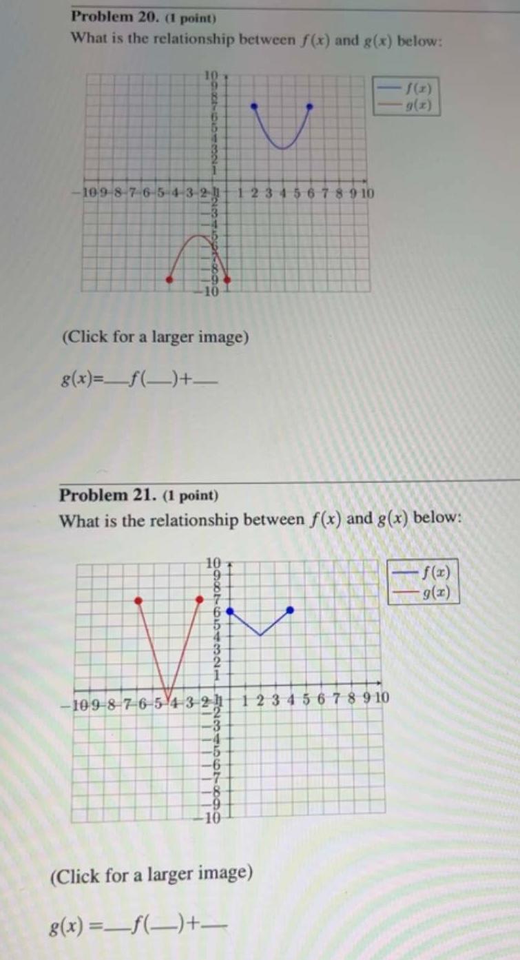 Solved Please help me find the relationship between f(x) and | Chegg.com