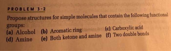 Solved PROBLEM 3- 2 Propose structures for simple molecules | Chegg.com