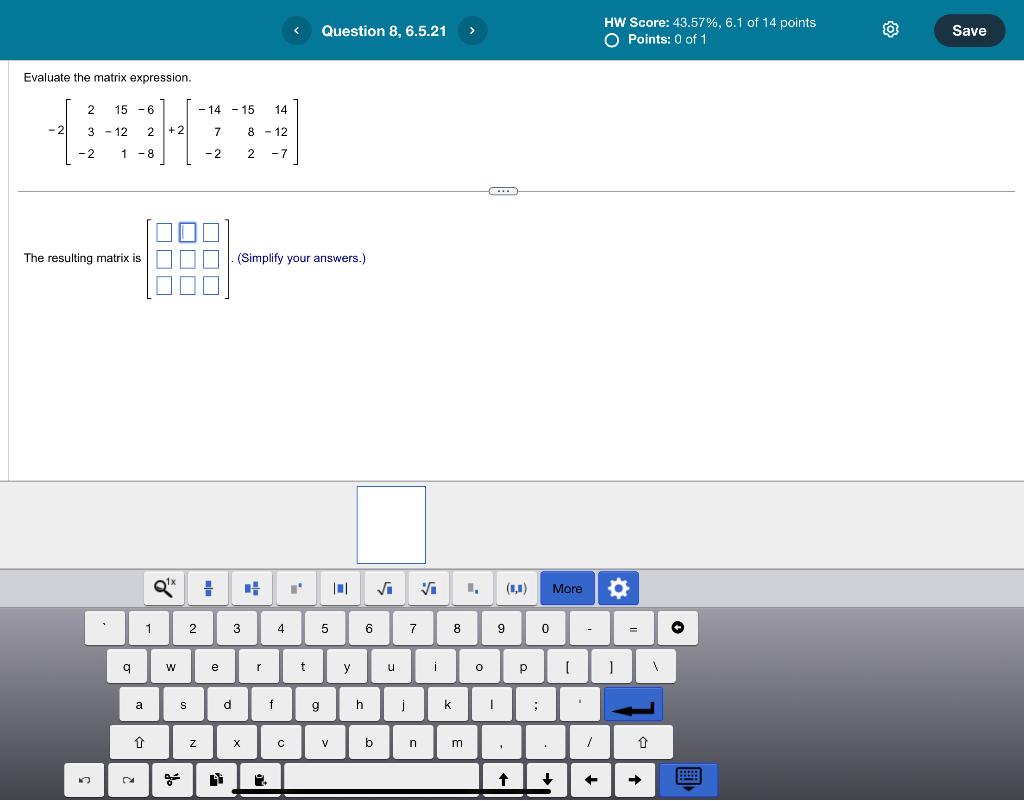 Solved Evaluate the matrix expression. | Chegg.com