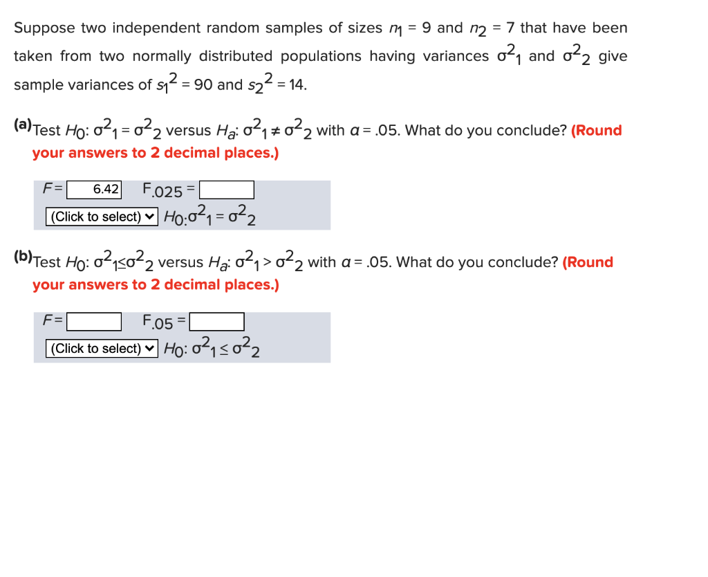 Solved Suppose two independent random samples of sizes n1 = | Chegg.com