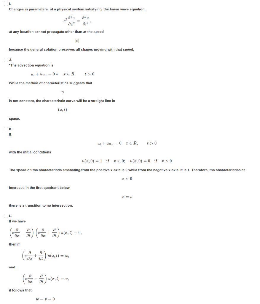 Solved MARK WHICH STATEMENTS BELOW ARE TRUE, USING | Chegg.com
