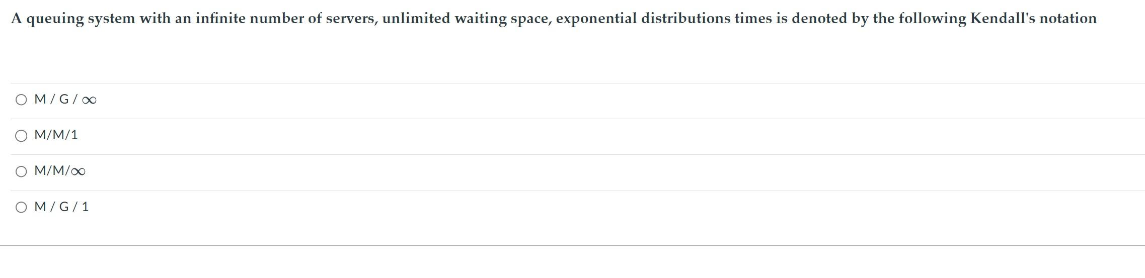 Solved A queuing system with an infinite number of servers, | Chegg.com