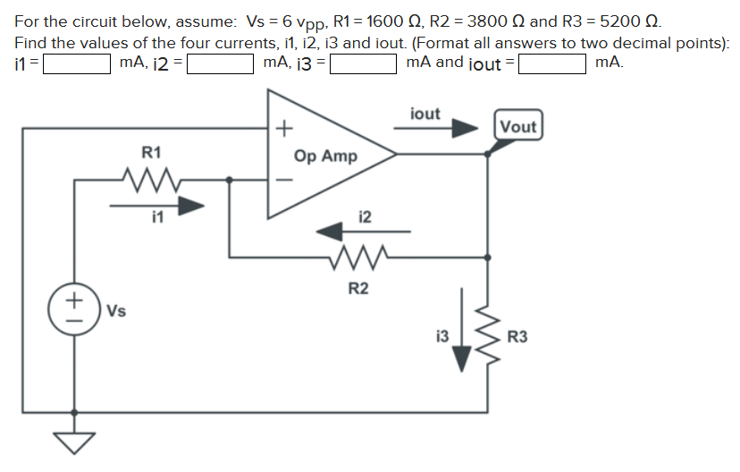 Solved For the circuit below, assume: | Chegg.com