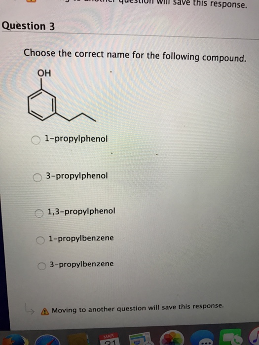 Solved Choose the correct name for the following compound. | Chegg.com