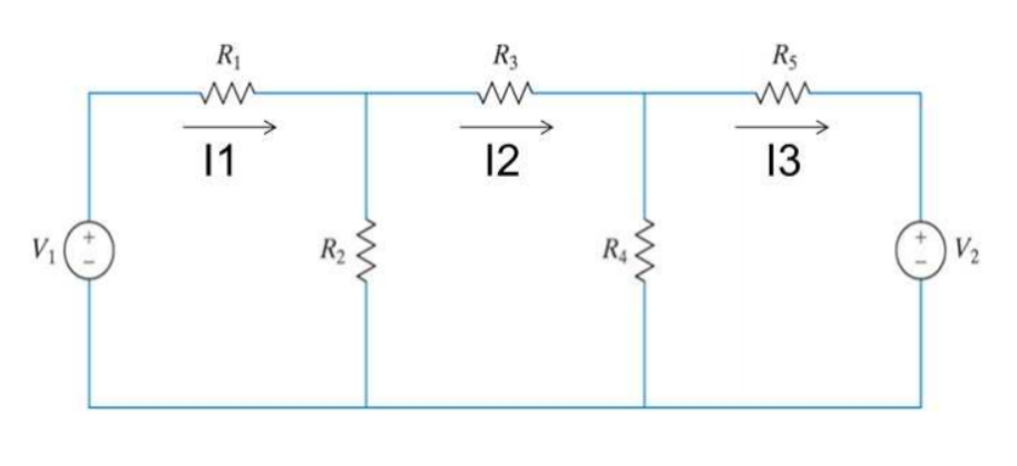 Solved Express the equation between V1, V2, R1, R2, R3, R4, | Chegg.com