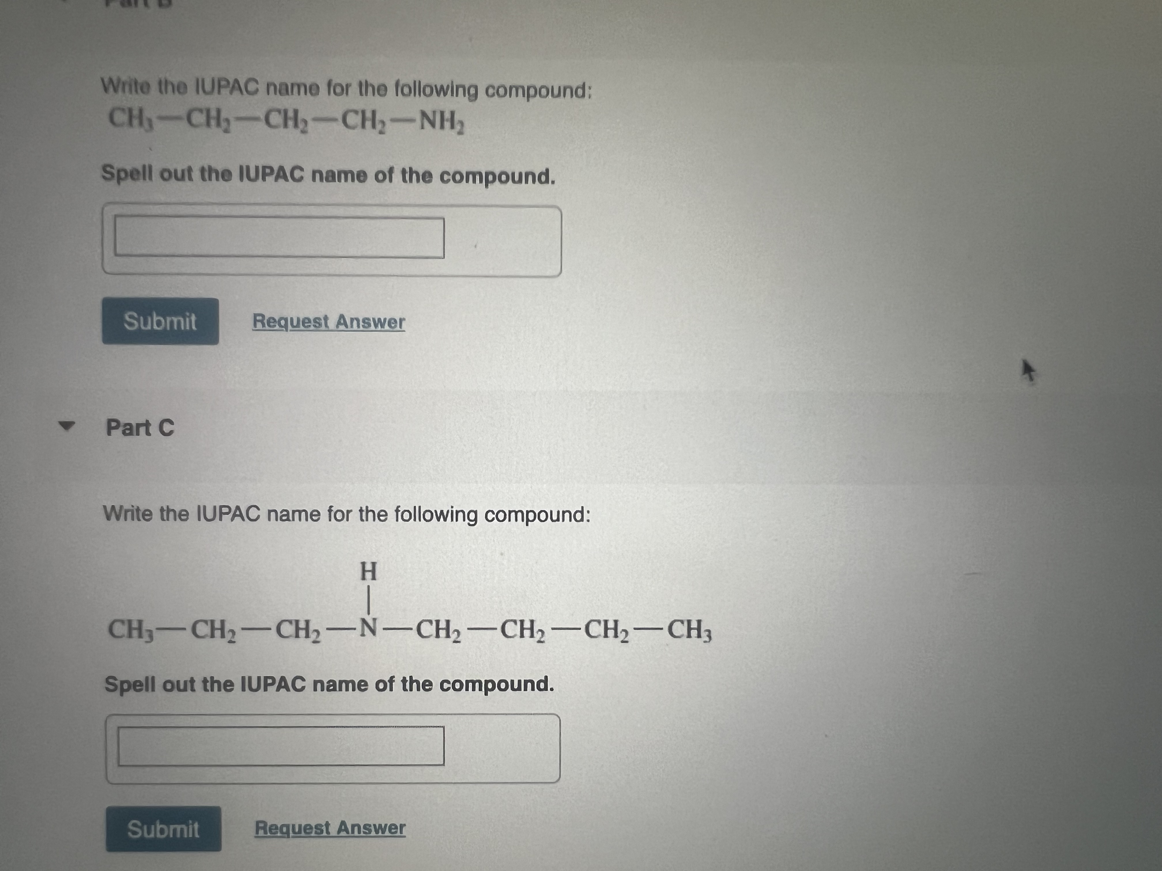 Solved Write the IUPAC name for the following | Chegg.com