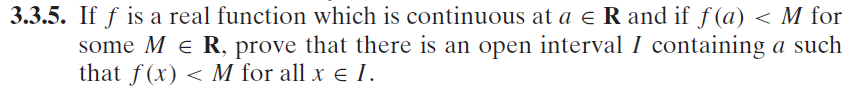 Solved 3.3.5. If f is a real function which is continuous at | Chegg.com