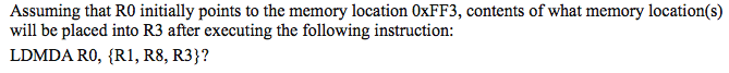 Solved Assuming that R0 initially points to the memory | Chegg.com