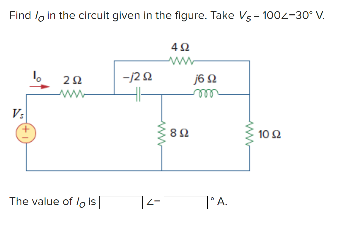 Solved Find IO in the circuit given in the figure. Take | Chegg.com