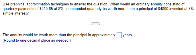 Solved Use graphical approximation techniques to answer the | Chegg.com