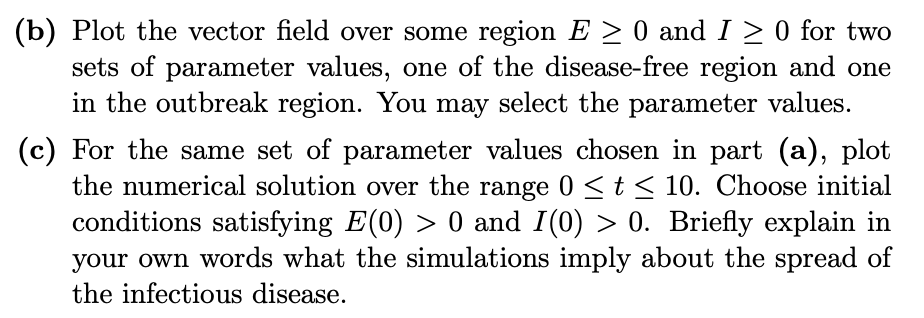 Solved Consider an SEIR model including births and deaths. | Chegg.com
