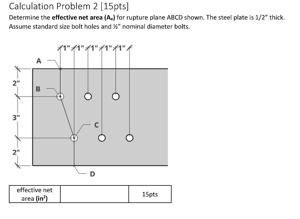 Solved Calculation Problem 2 (15pts] Determine the effective | Chegg.com