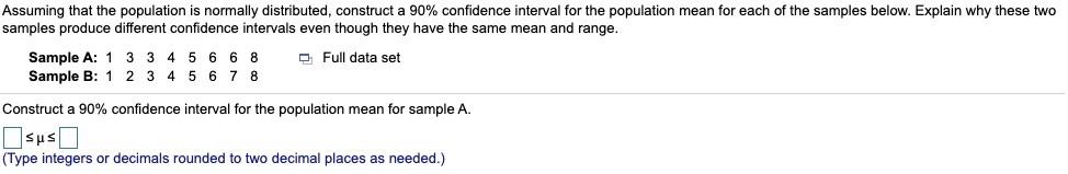 Solved A. Construct a 90% confidence interval for the | Chegg.com
