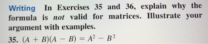 Solved Writing In Exercises 35 and 36, explain why the | Chegg.com