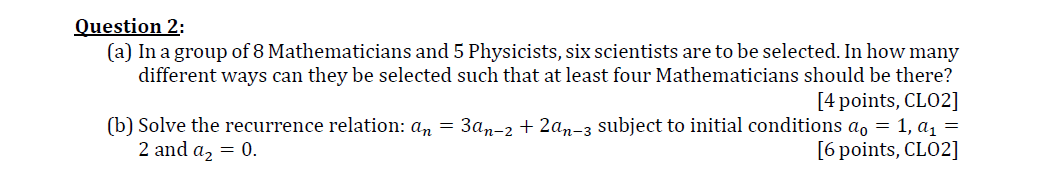 Solved Discrete Math question ! Read the question carefully | Chegg.com