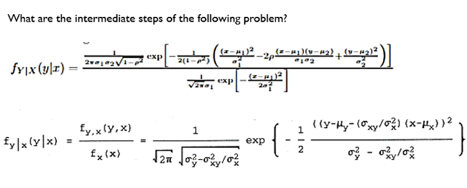 Solved What are the intermediate steps of the following | Chegg.com