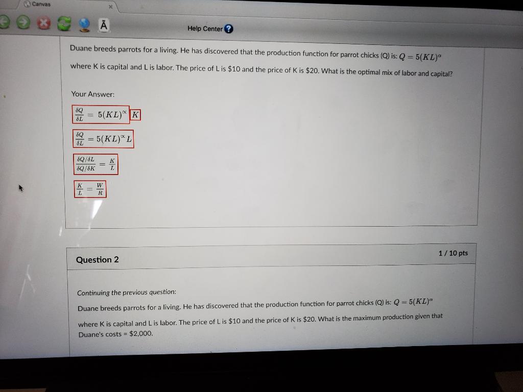 Solved i need an answer for question number 2 only please | Chegg.com