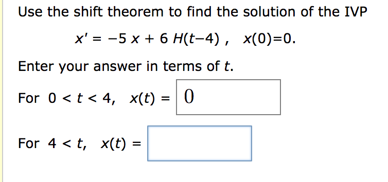 Solved Use the shift theorem to find the solution of the IVP | Chegg.com