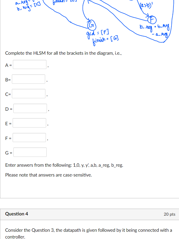 Consider the Question 3, the datapath is given | Chegg.com