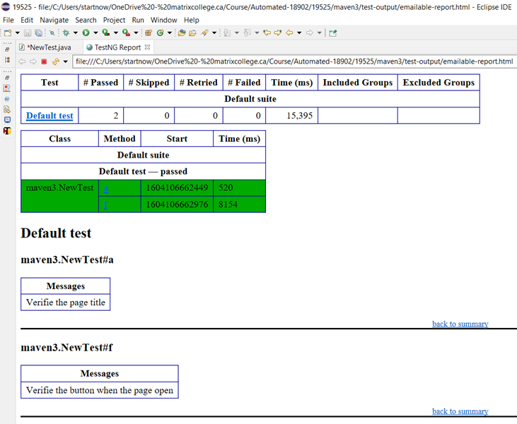 1. How can you generate the report using testng.Multi | Chegg.com