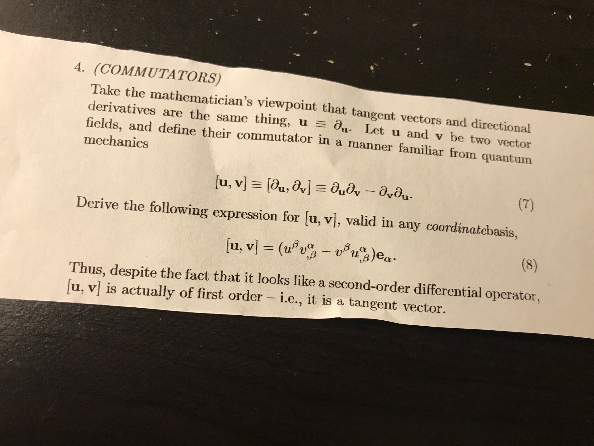 Solved 4. (COMMUTATORS) Take the mathematician's viewpoint | Chegg.com