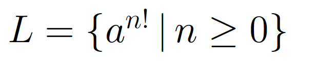 Solved L L = {an! n >0} | n | Chegg.com