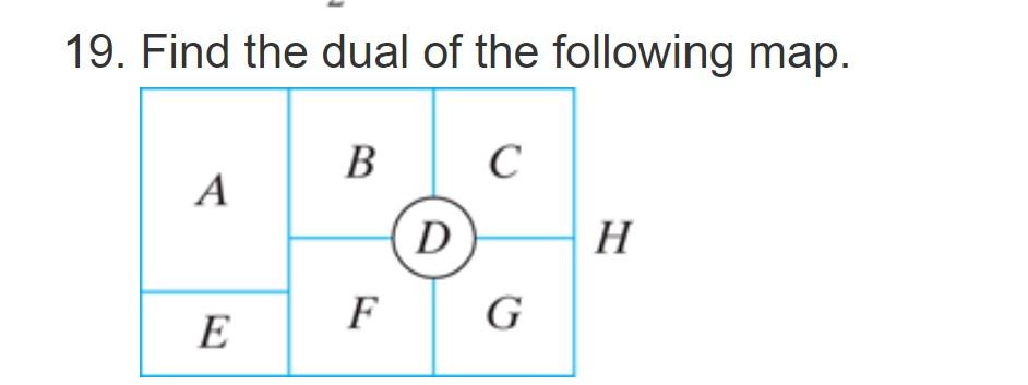Solved 19. Find the dual of the following map. | Chegg.com