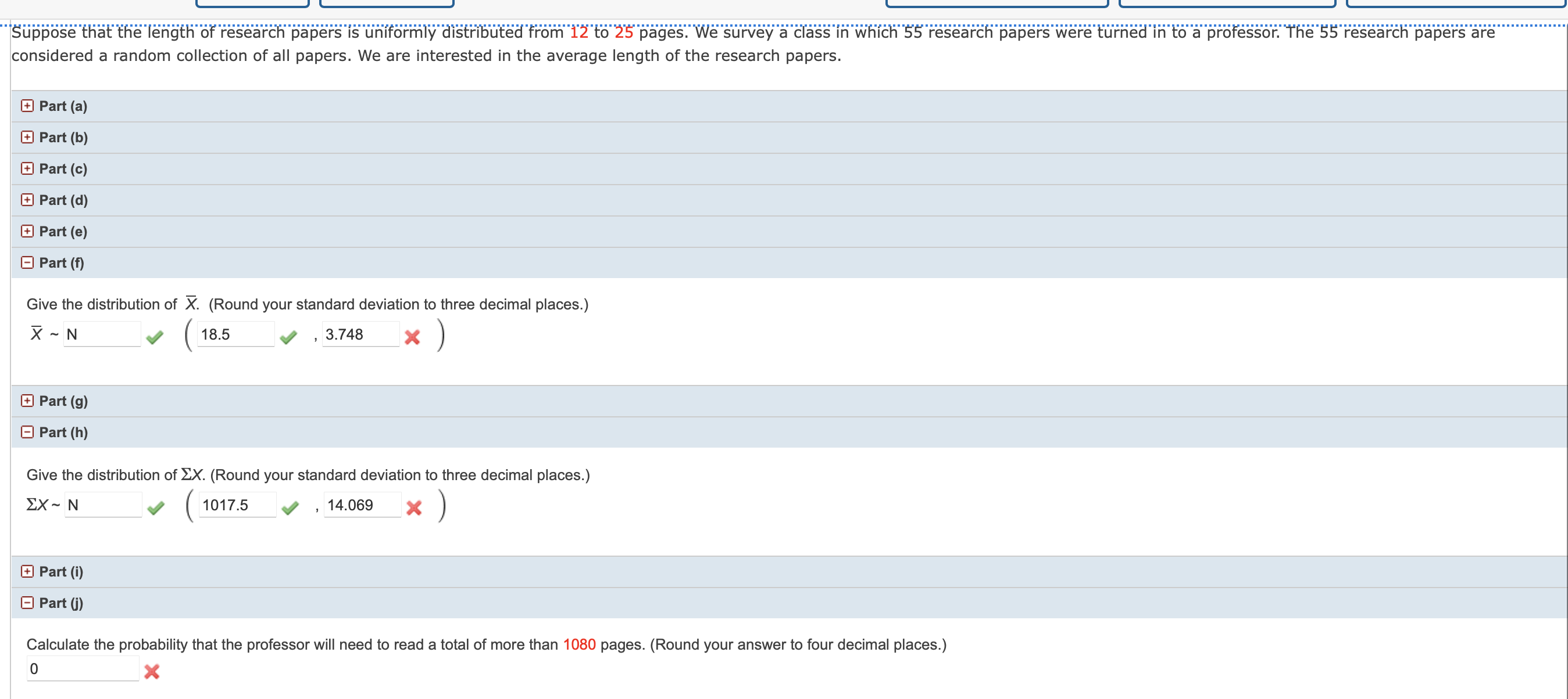 Solved considered a random collection of all papers. We are | Chegg.com