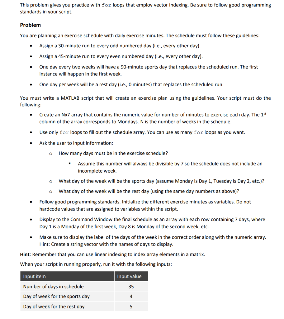 Solved This problem gives you practice with for loops that | Chegg.com