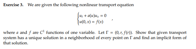 Solved Exercise 3. ﻿We are given the following nonlinear | Chegg.com