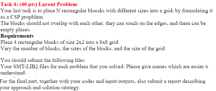 I need the answer as an SMT-LIB2 files. Z3 theorem | Chegg.com