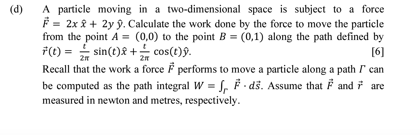 Solved A particle moving in a two-dimensional space is | Chegg.com