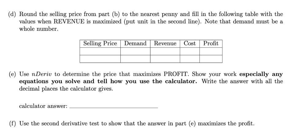 Solved MATH 1231 Review - 6 (sections 4.2 - 4.4 using | Chegg.com