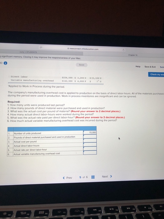 Solved ounySTUDENTS Chapter 10 s using significant memory | Chegg.com