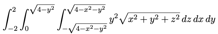 Solved Rewrite the integral in spherical coordinates. (Do | Chegg.com