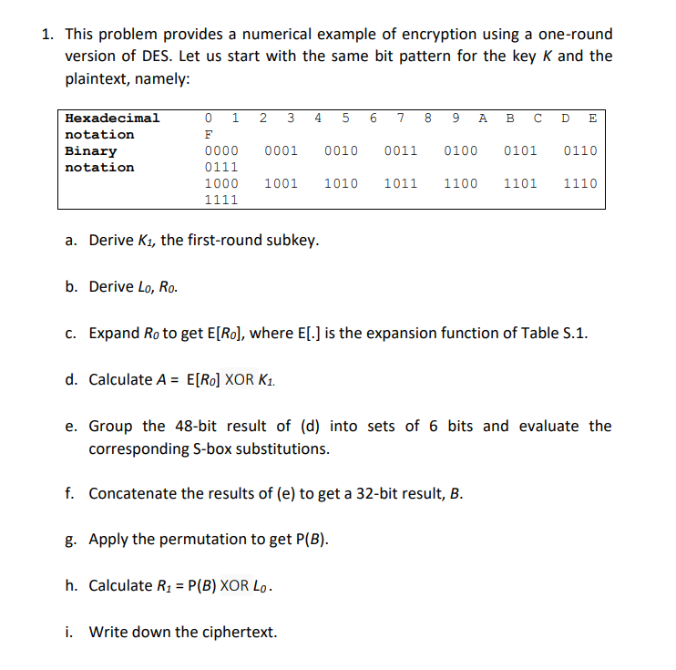 Solved 1. This problem provides a numerical example of | Chegg.com