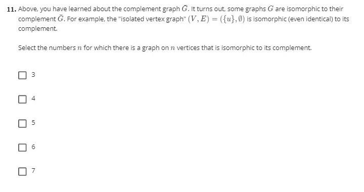 Solved 11. Above, you have learned about the complement | Chegg.com