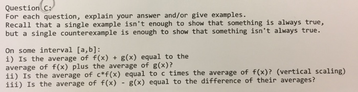Solved Question For each question, explain your answer | Chegg.com