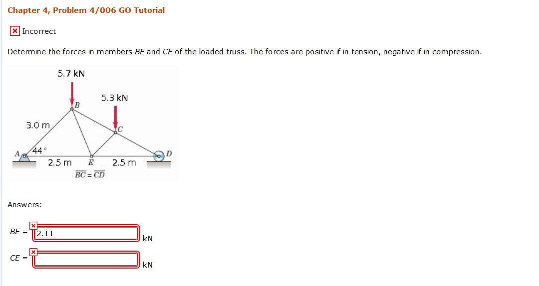 Solved Chapter 4, Problem 4/006 GO Tutorial X Incorrect | Chegg.com