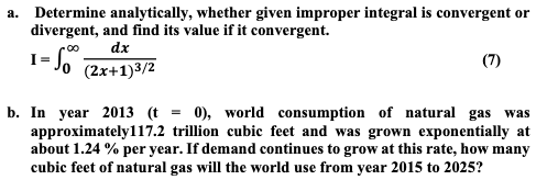 Solved a. Determine analytically, whether given improper | Chegg.com