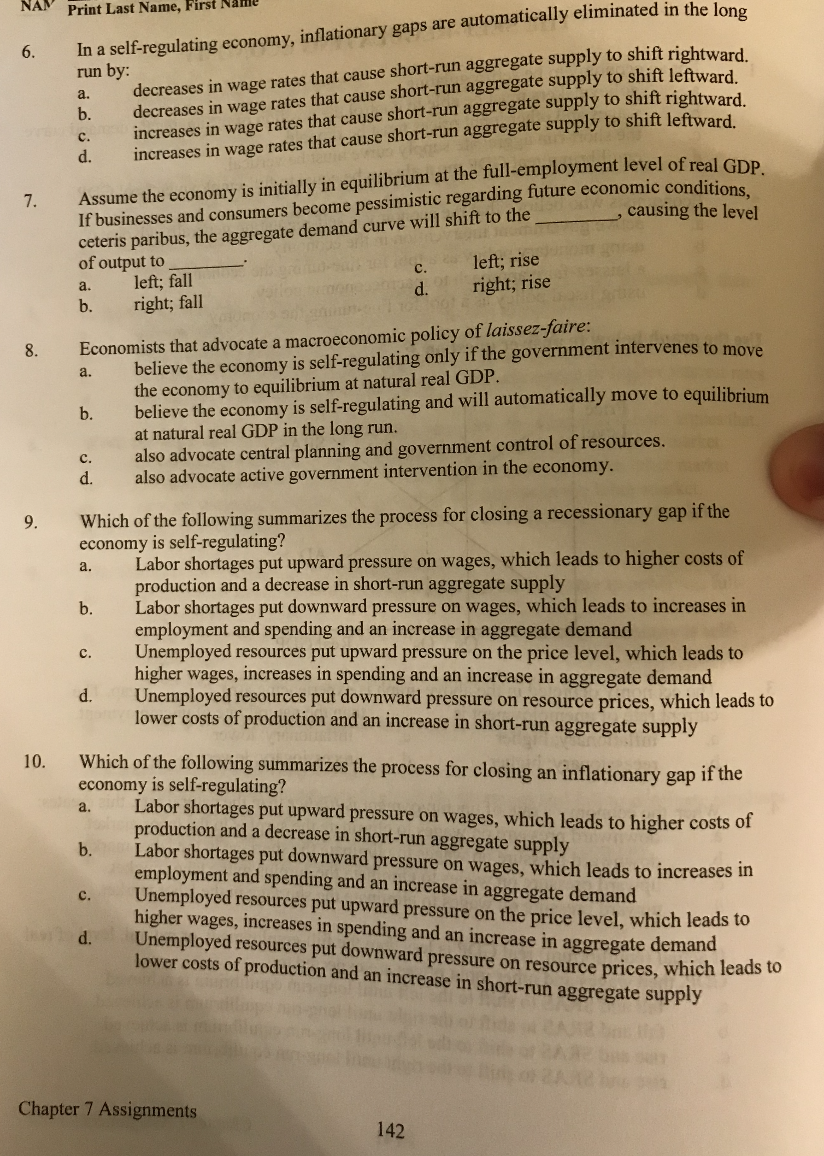 Solved NAN Print Last Name, First Name 6. In a | Chegg.com
