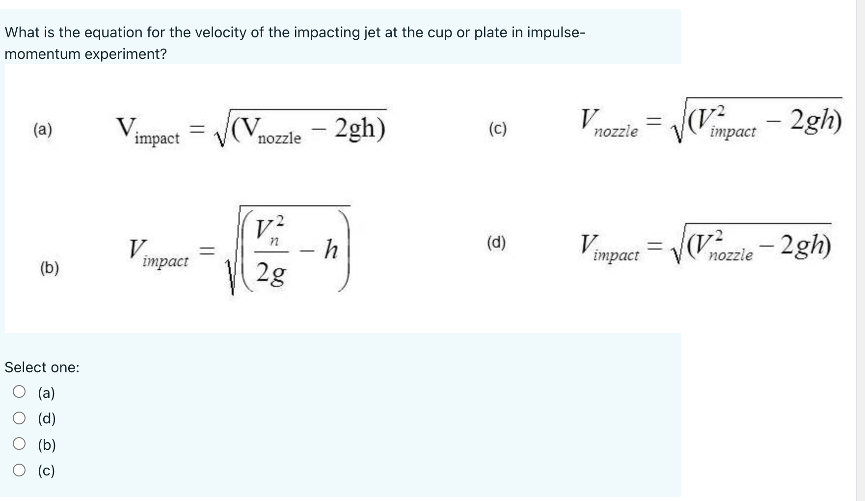 Solved What is the equation for the velocity of the | Chegg.com