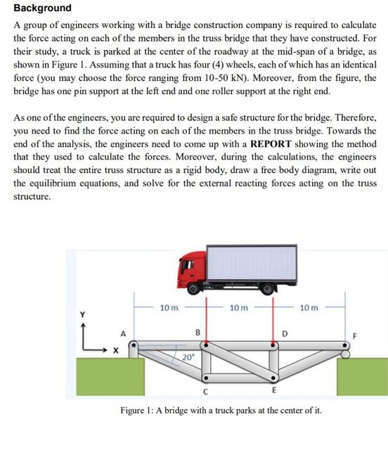 Solved Background A group of engineers working with a bridge | Chegg.com
