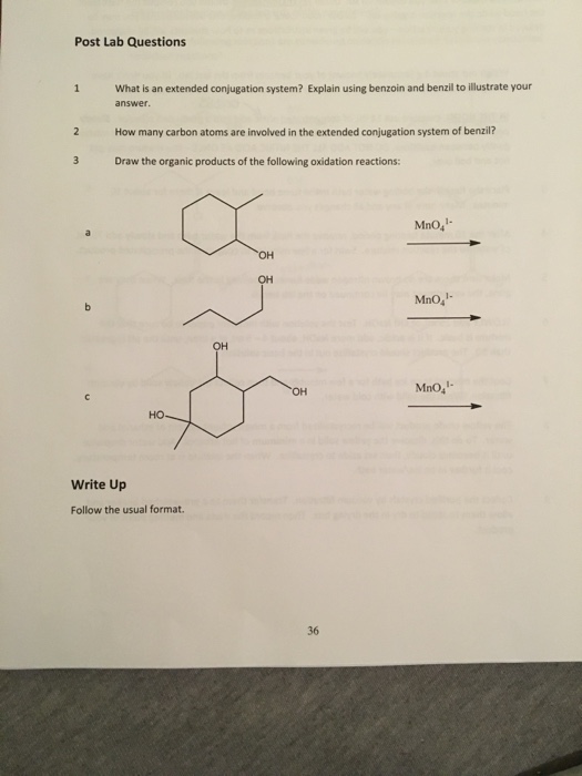 Solved Post Lab Questions 1 What is an extended conjugation | Chegg.com