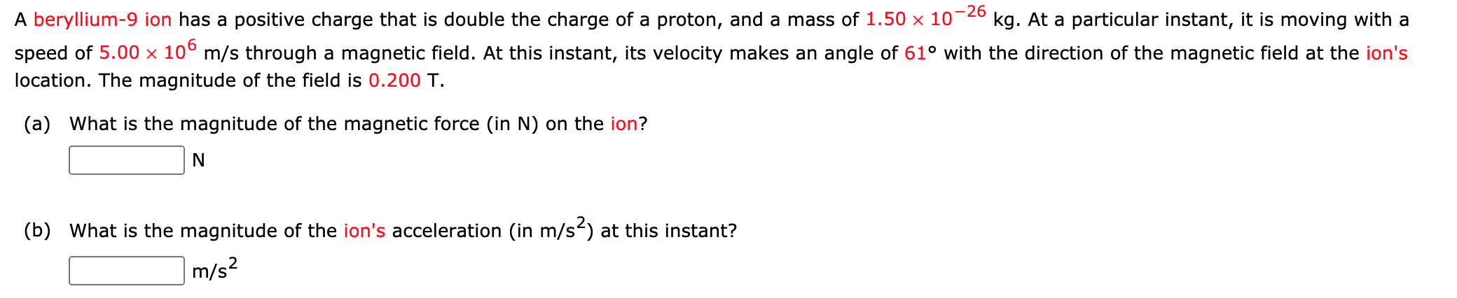 Solved -26 A beryllium-9 ion has a positive charge that is | Chegg.com