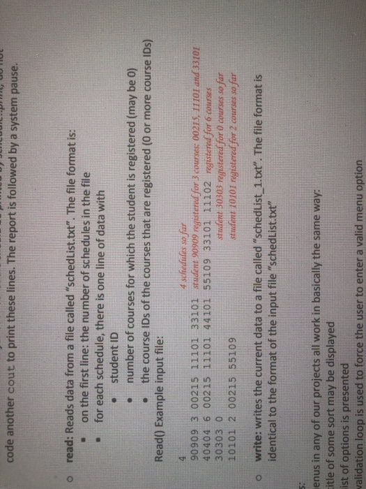 anyone help me to create a ifstream function to read | Chegg.com